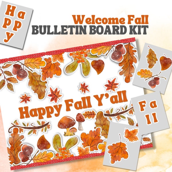 Happy Fall Yall Bulletin Board - Etsy