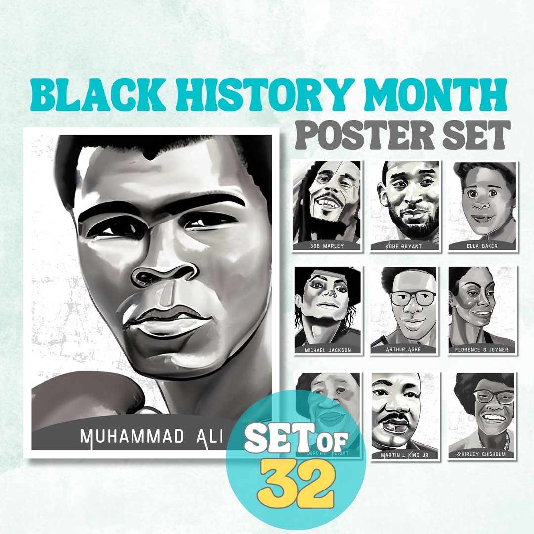 Black History Month Bulletin Board Kit, Posters Bundle, Black History ...