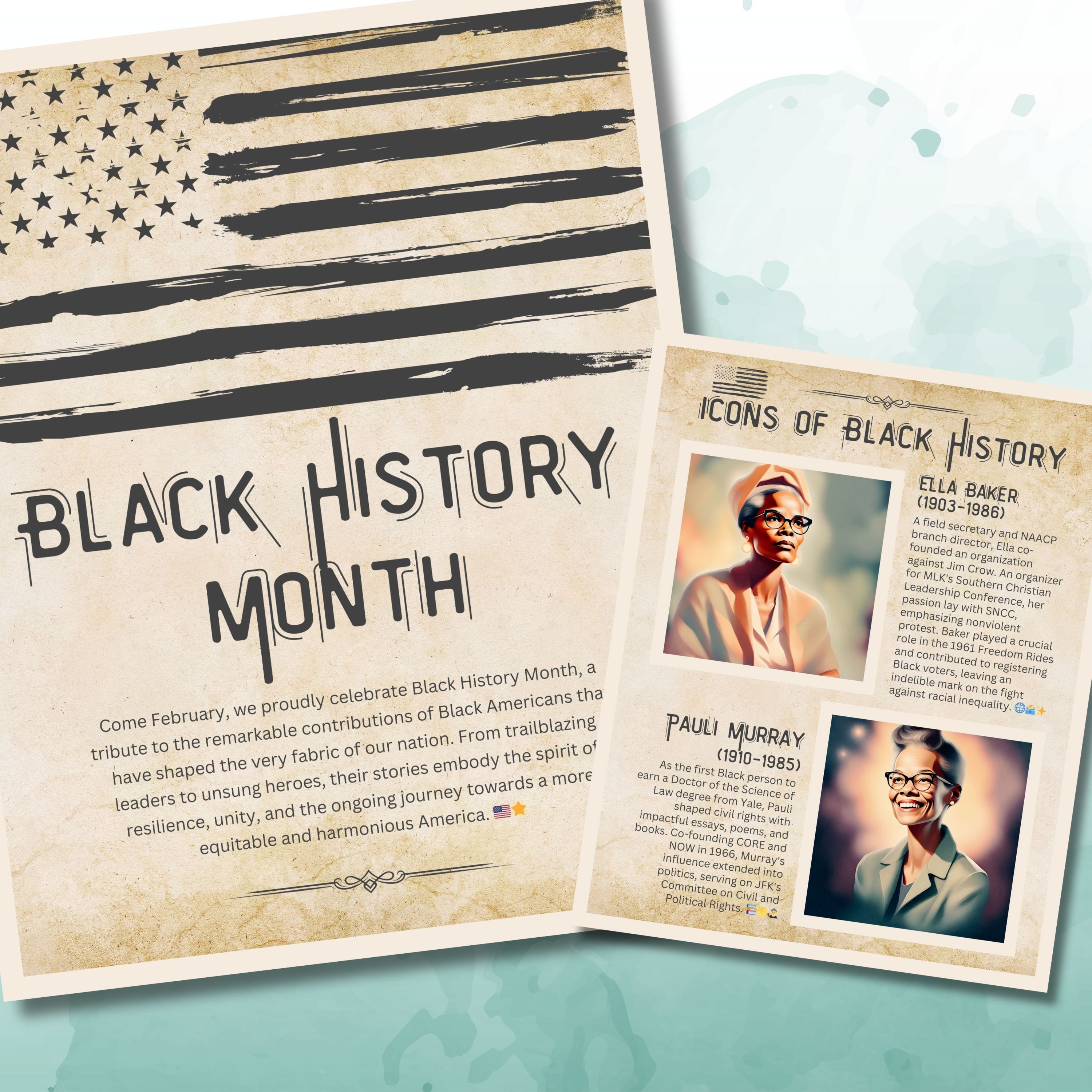 Black History Month History Classroom Decor, BLM Posters Bundle ...