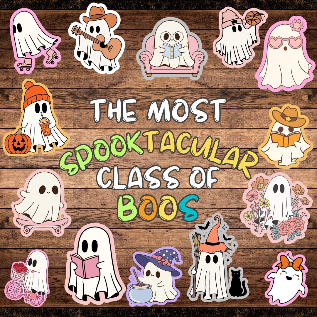 Halloween Bulletin Board Kit, School Hallways Decor, Elementary Middle ...
