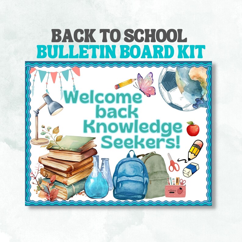 Back to School Bulletin Board Kit Middle School Decor High - Etsy