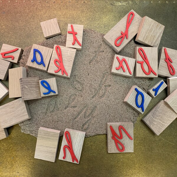 Cursive Alphabet Stamps - Etsy