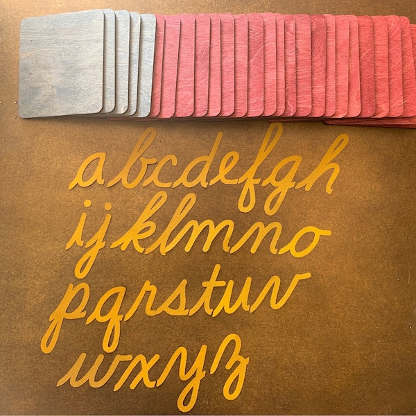 Sandpaper Letters Montessori - Etsy