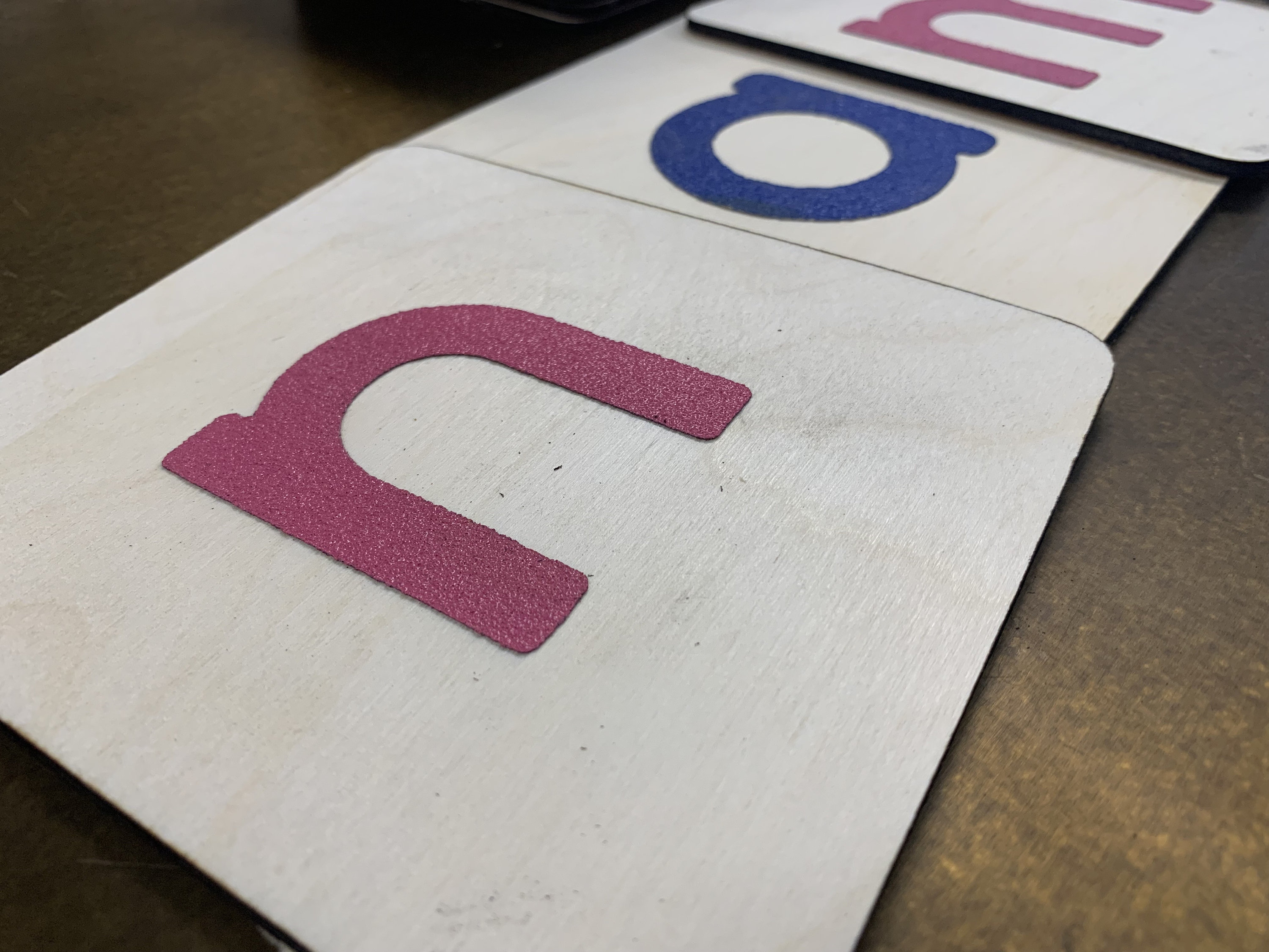 Sandpaper Letters, Lower Case, Wood, Print - Etsy