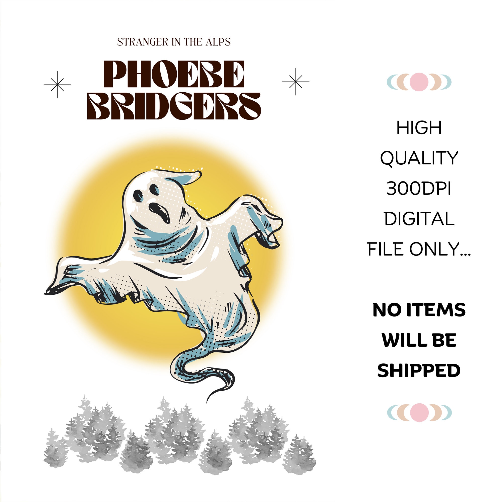 Phoebe Bridgers Poster Wall Art Stranger in the Alps Poster Und sold by ...