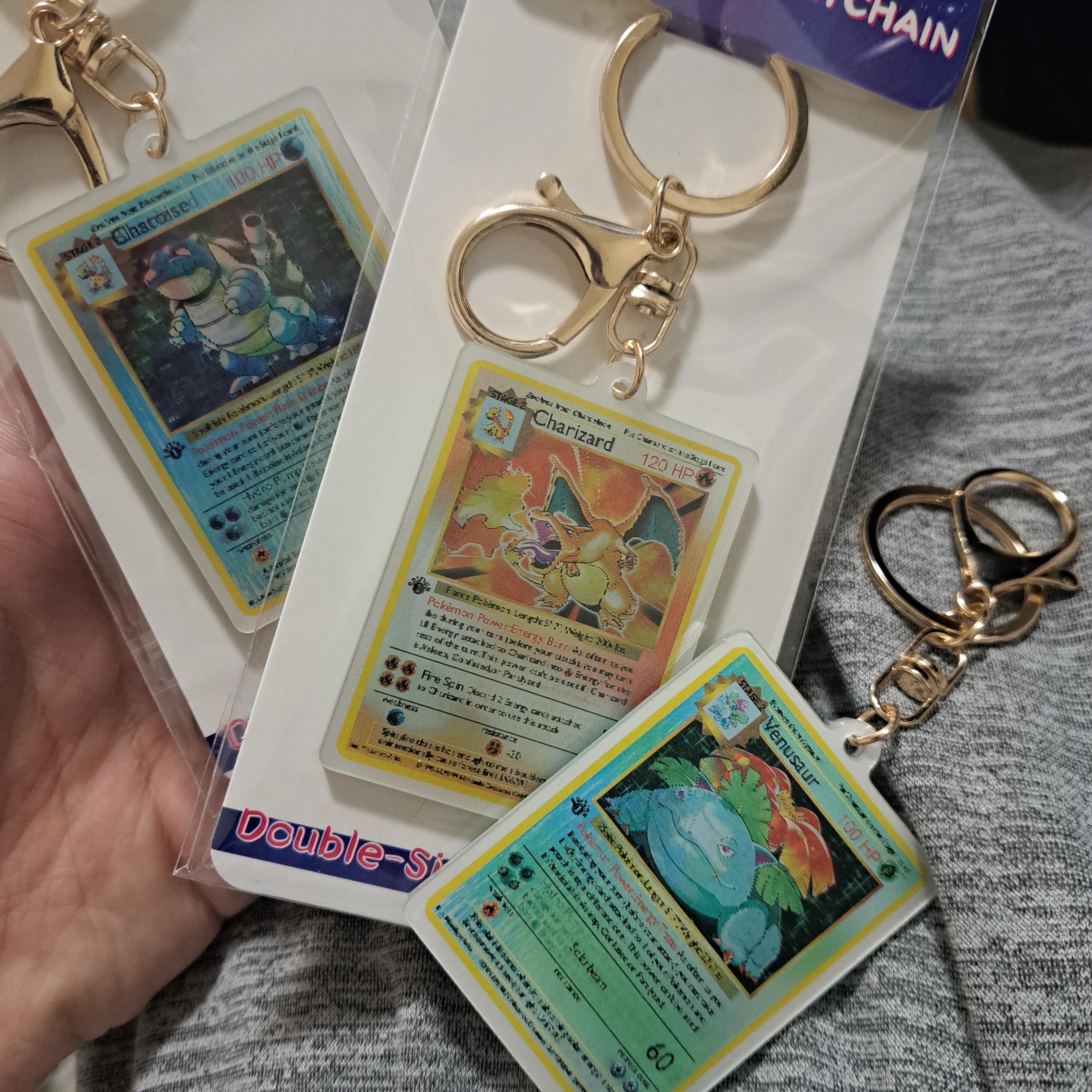 Pokemon Charizard 3 in 1 Keychain 3D Motion Keychain Charizard Venusaur ...