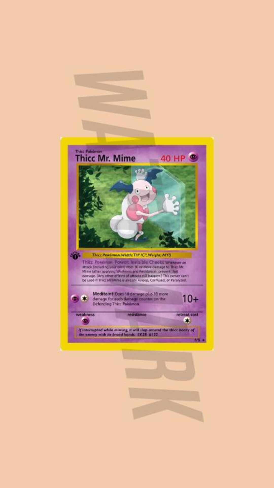 THICC Mr Mime (digital Files) - Etsy
