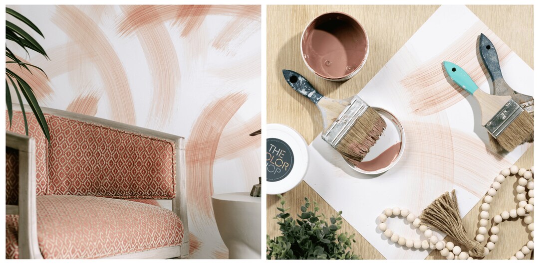 DIY Paint Kit, Broad Strokes, Brush Stroke Pattern, Wallpaper ...