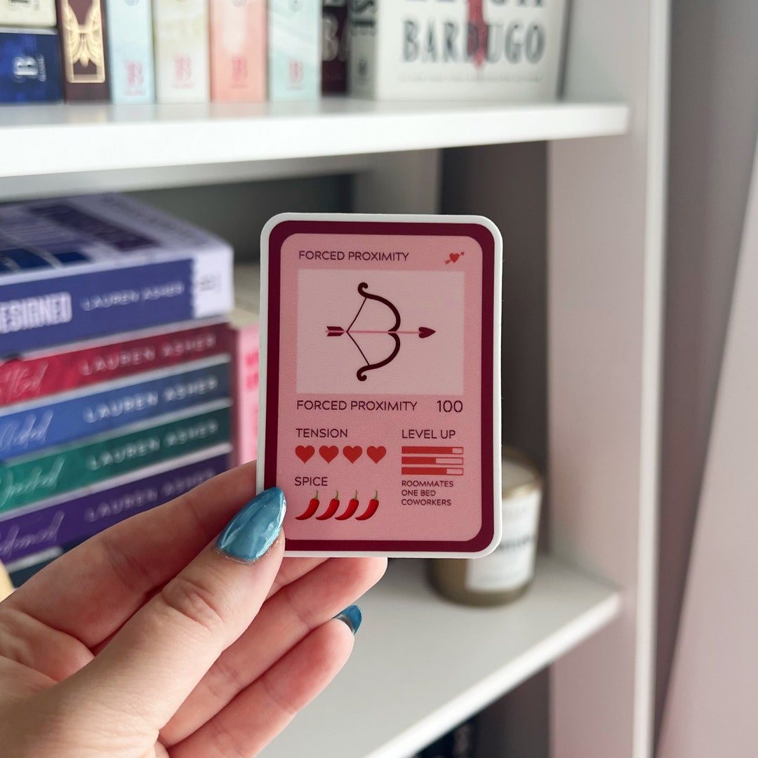 Forced Proximity Trope Trading Card Sticker | Bookish Sticker | Gifts ...