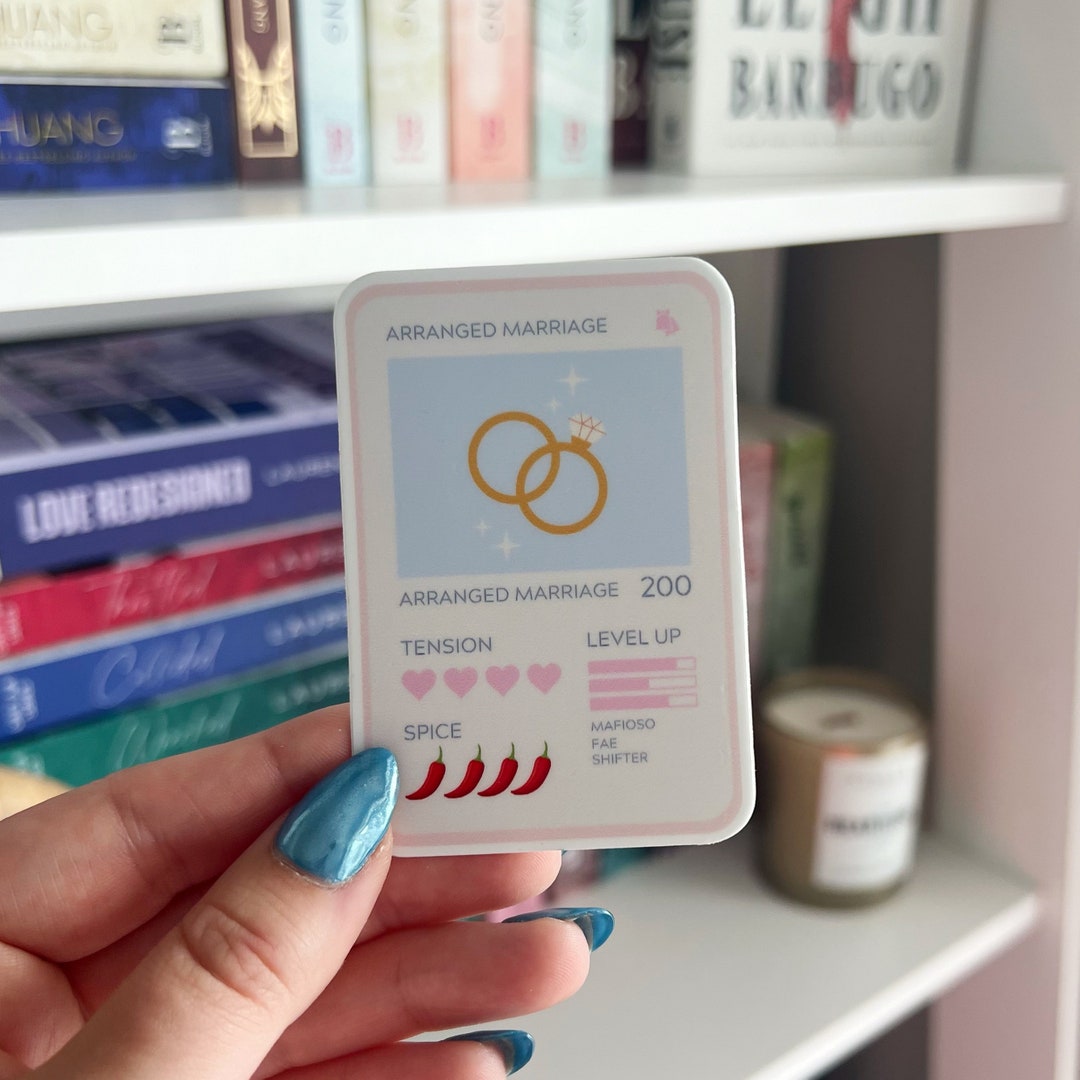 Arranged Marriage Trope Trading Card Sticker | Bookish Sticker | Gifts ...