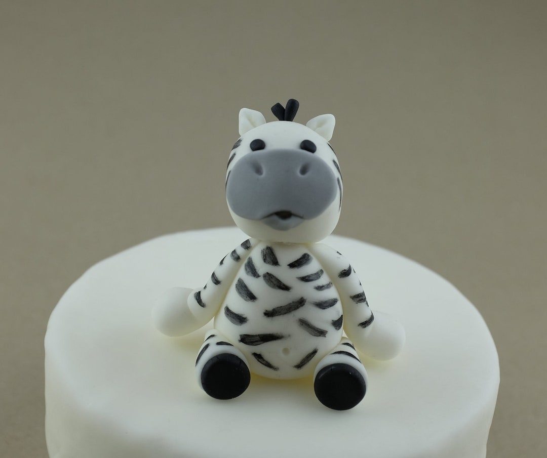 Zebra Fondant Cake Topper for Birthday Cake Zebra Topper for Baby ...