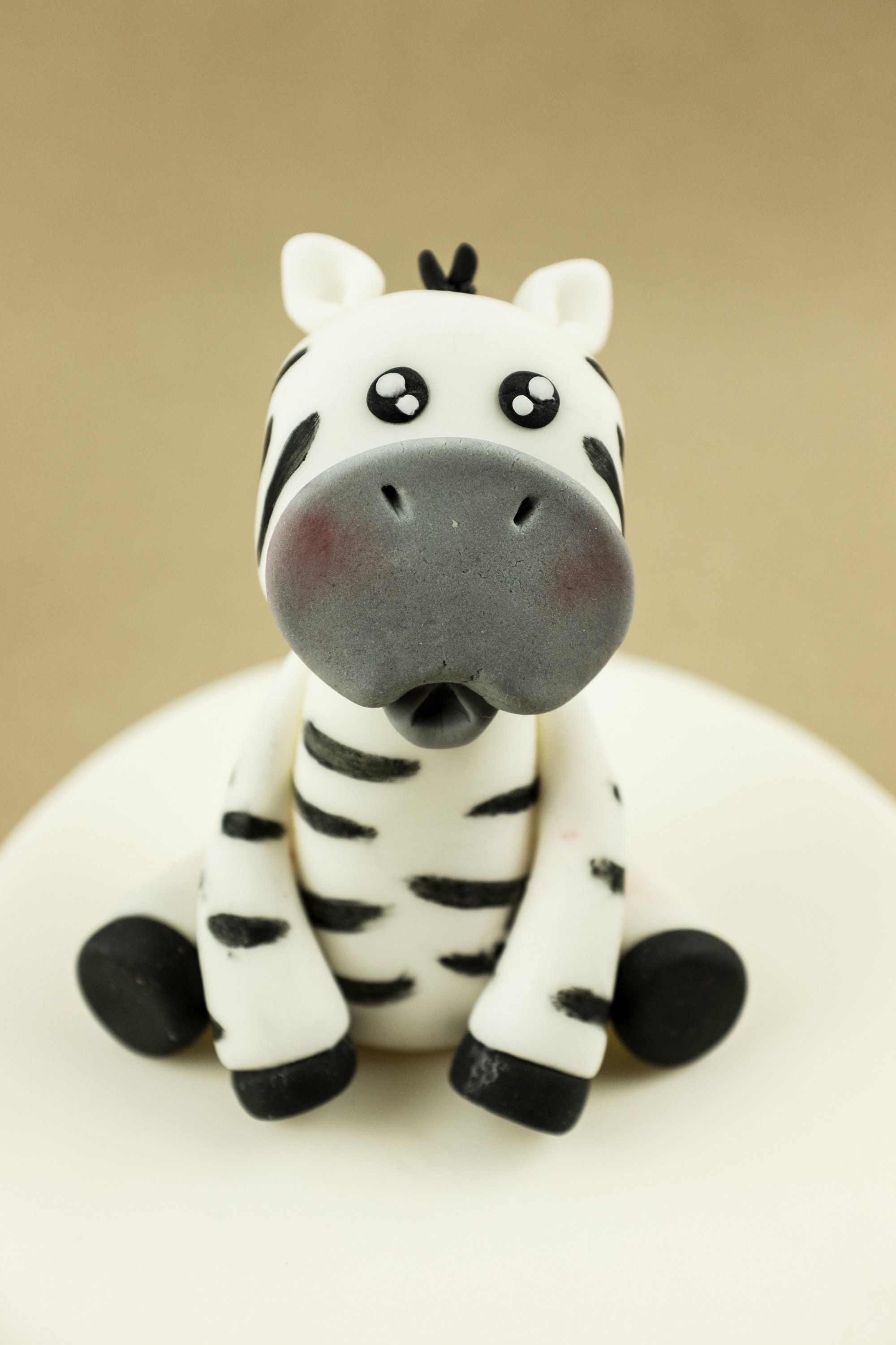 Fondant Zebra Cake Topper Birthday Party Zebra Fondant Zebra Baby ...