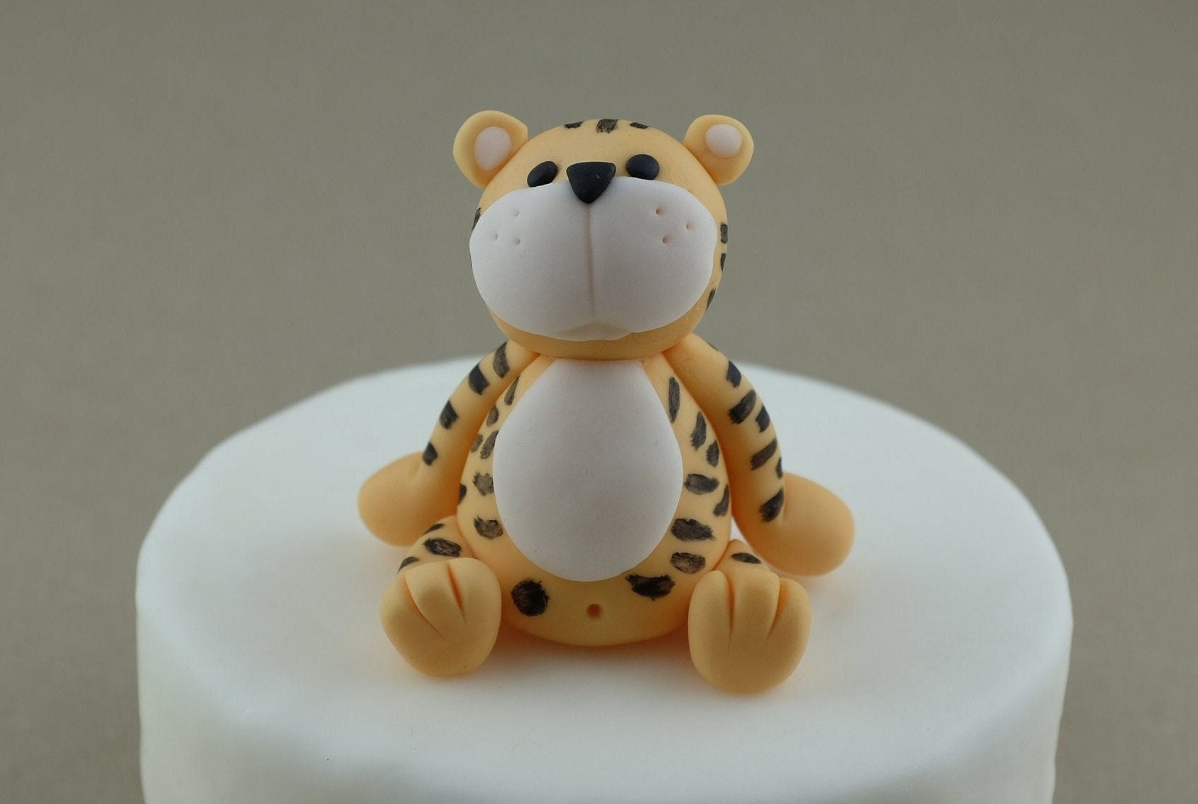 Tiger Fondant Birthday Cake Topper Tiger Baby Shower Cake Tiger Cake ...