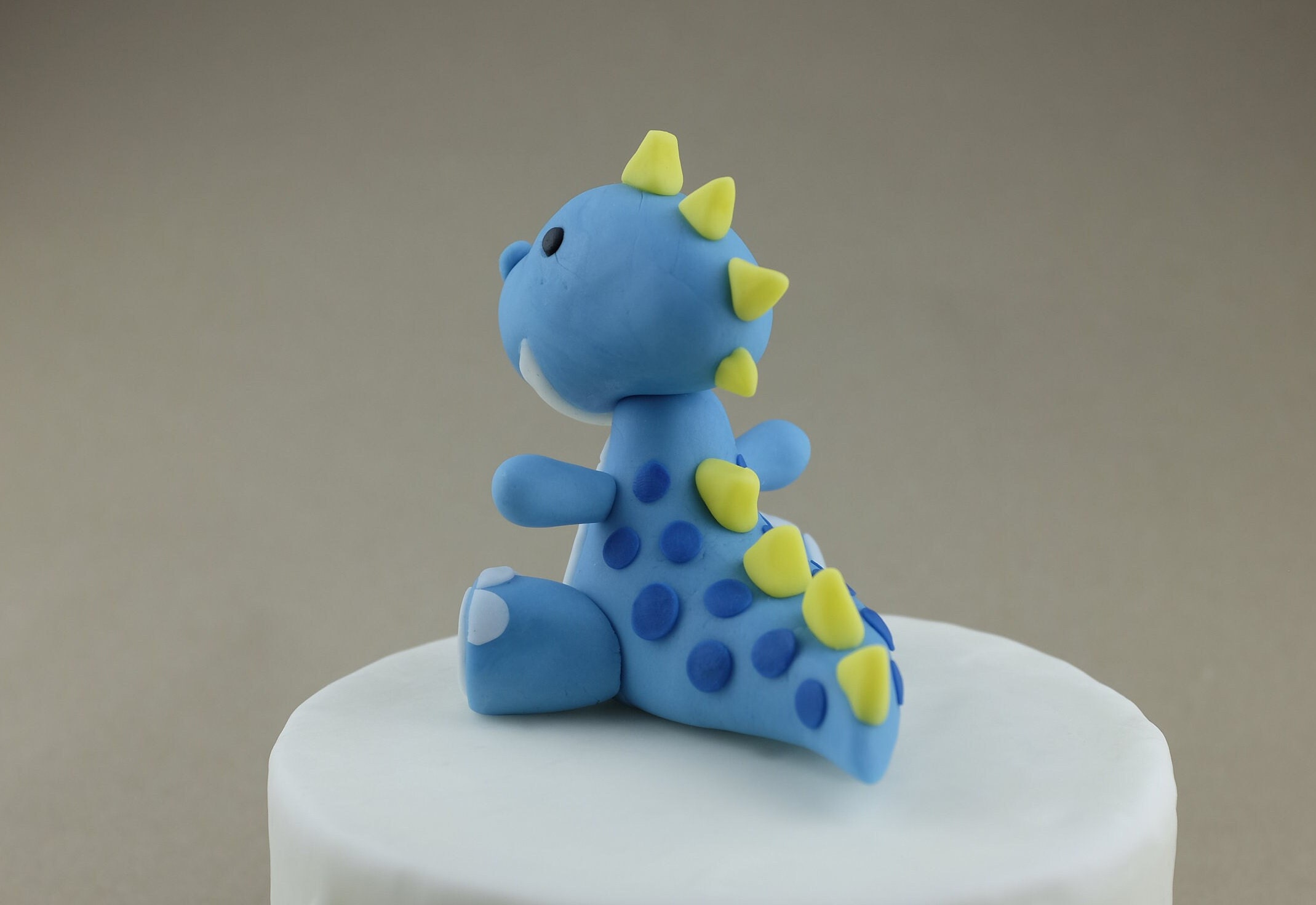Fondant Dinosaur Cake Topper Dinosaur Party Decoration Dinosaur Baby ...