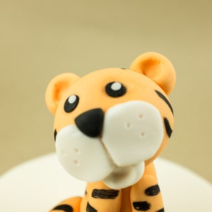 Fondant Tiger Cake Topper for Birthday Party Tiger Baby Shower Animal ...