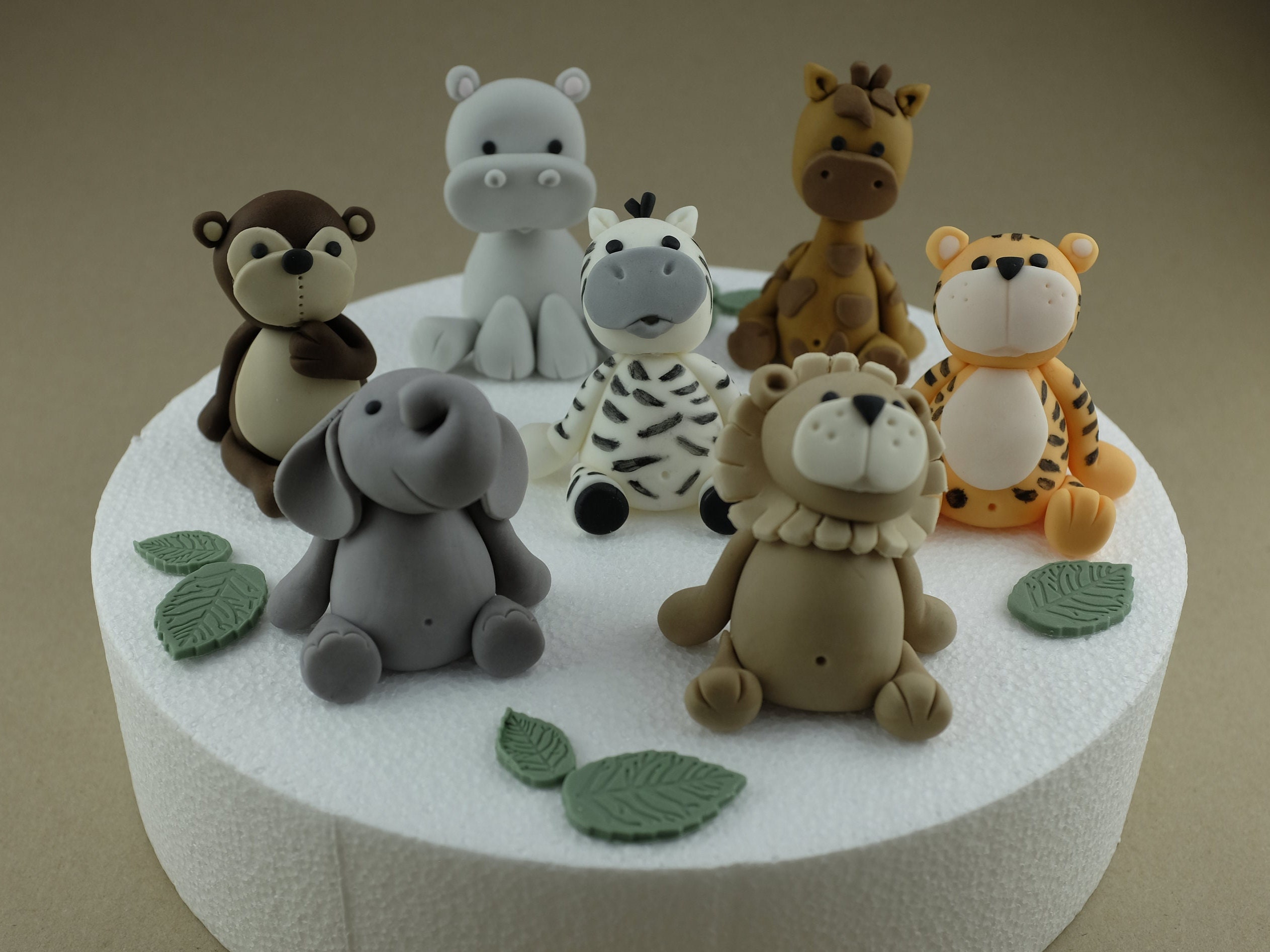 Fondant Hippo Cake Topper, Safari Birthday, Baby Shower - Etsy