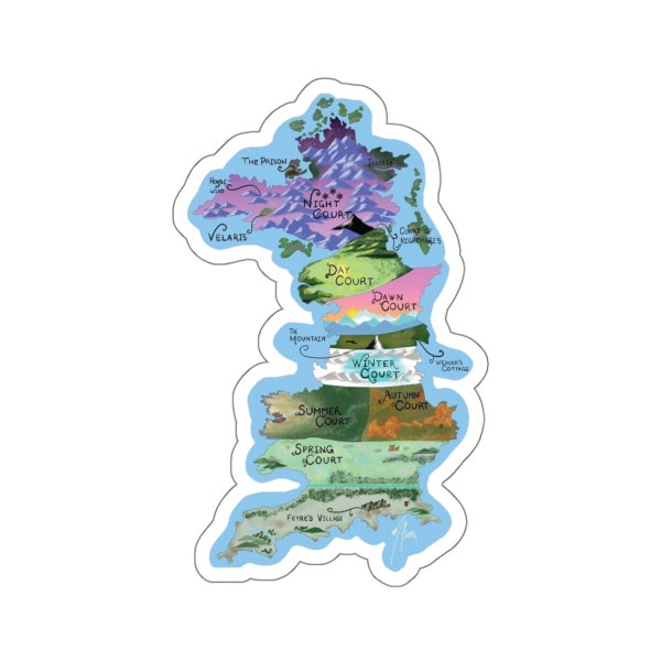 Acotar Map Stickers - Etsy