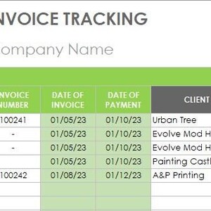 Invoice Excel Template for Small Business Excel Template for Billing ...