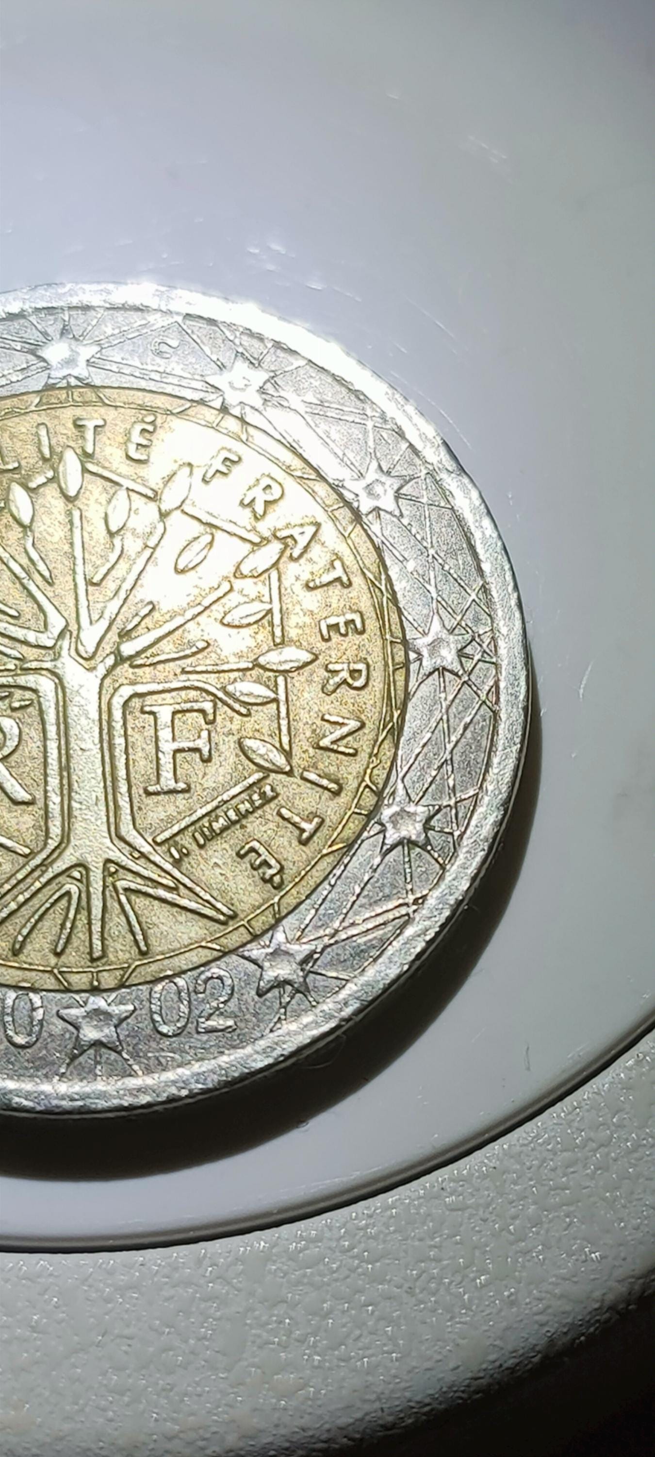 Rare French 2 Euro Coin - Tree of Life With Visible Date Misprint - Etsy
