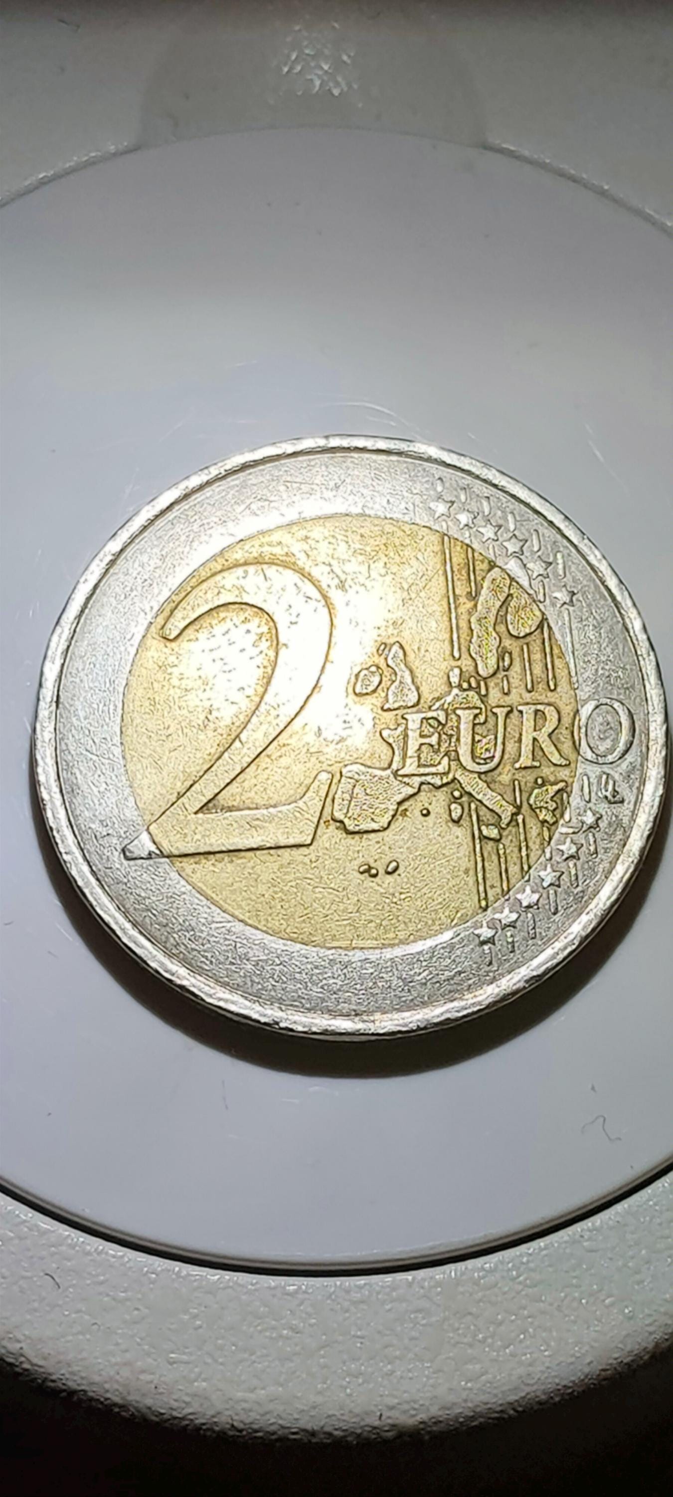 Rare French 2 Euro Coin - Tree of Life With Visible Date Misprint - Etsy