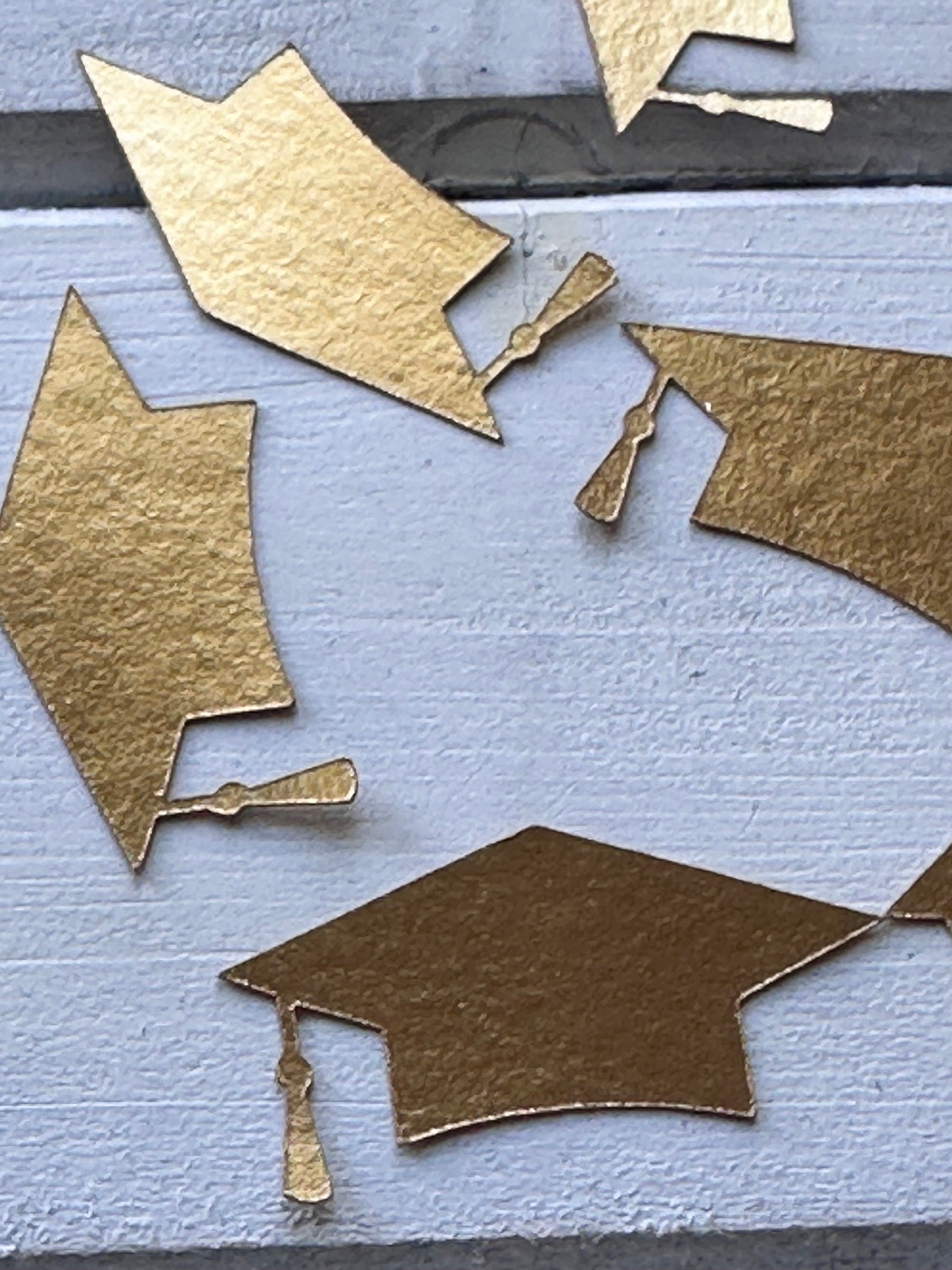 Gold Foil Graduation Cap Table Confetti Scatter Party Decor Decoration ...