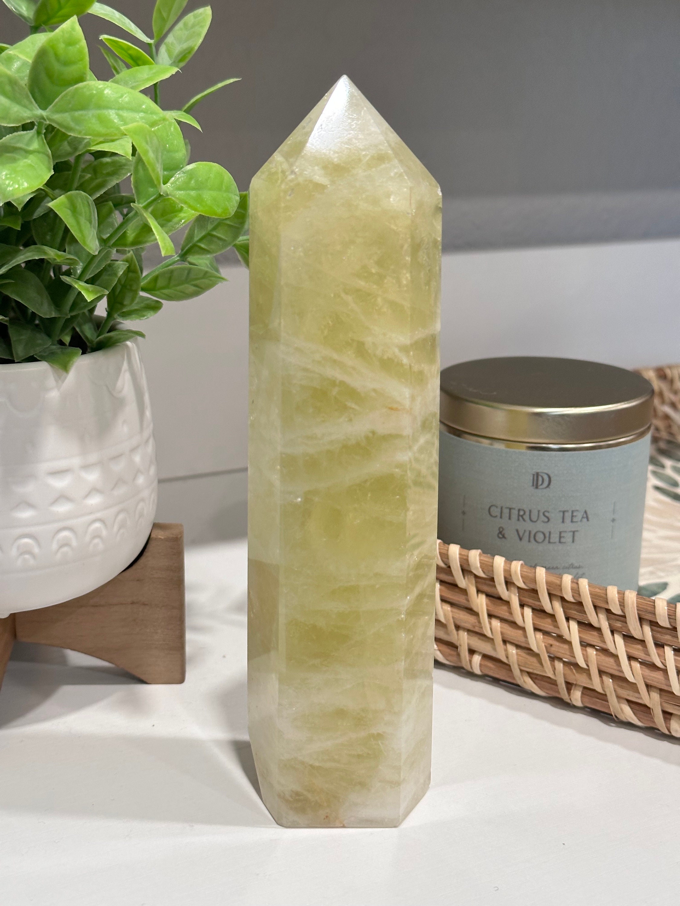 Large Citrine Crystal Tower 1.640 Lbs - Etsy