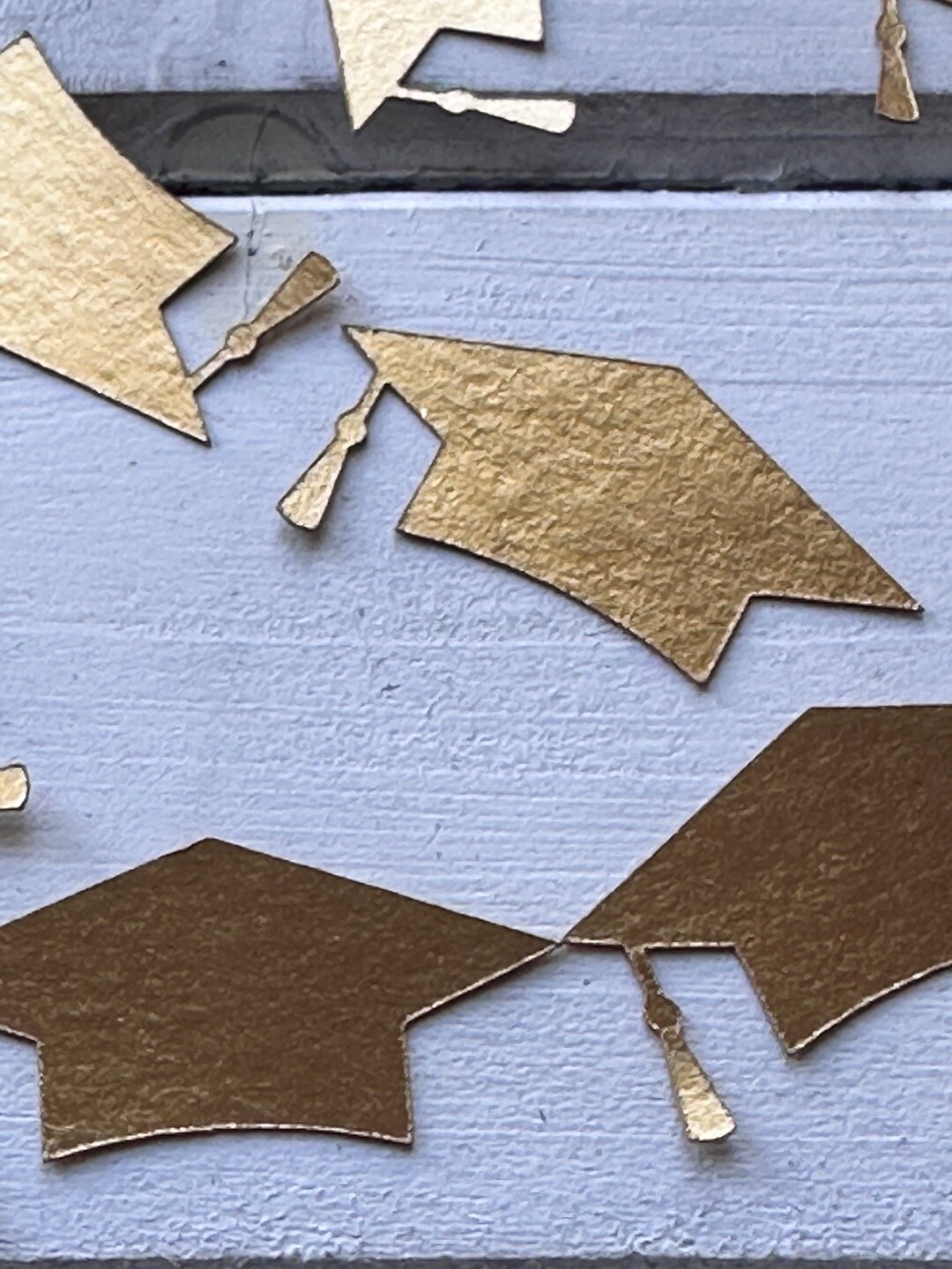 Gold Foil Graduation Cap Table Confetti Scatter Party Decor Decoration ...