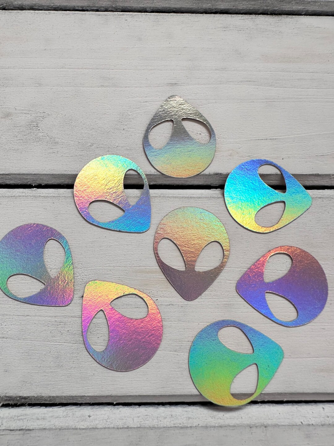 Holographic Foil Aluminum Alien Table Confetti Scatter Party Decor ...