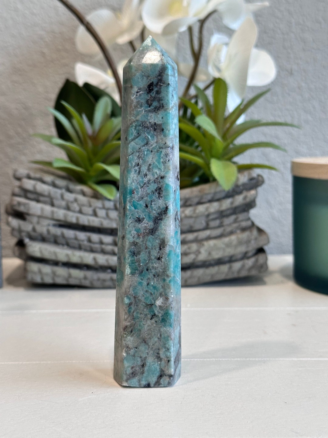 Amazonite Tower Crystal - Etsy