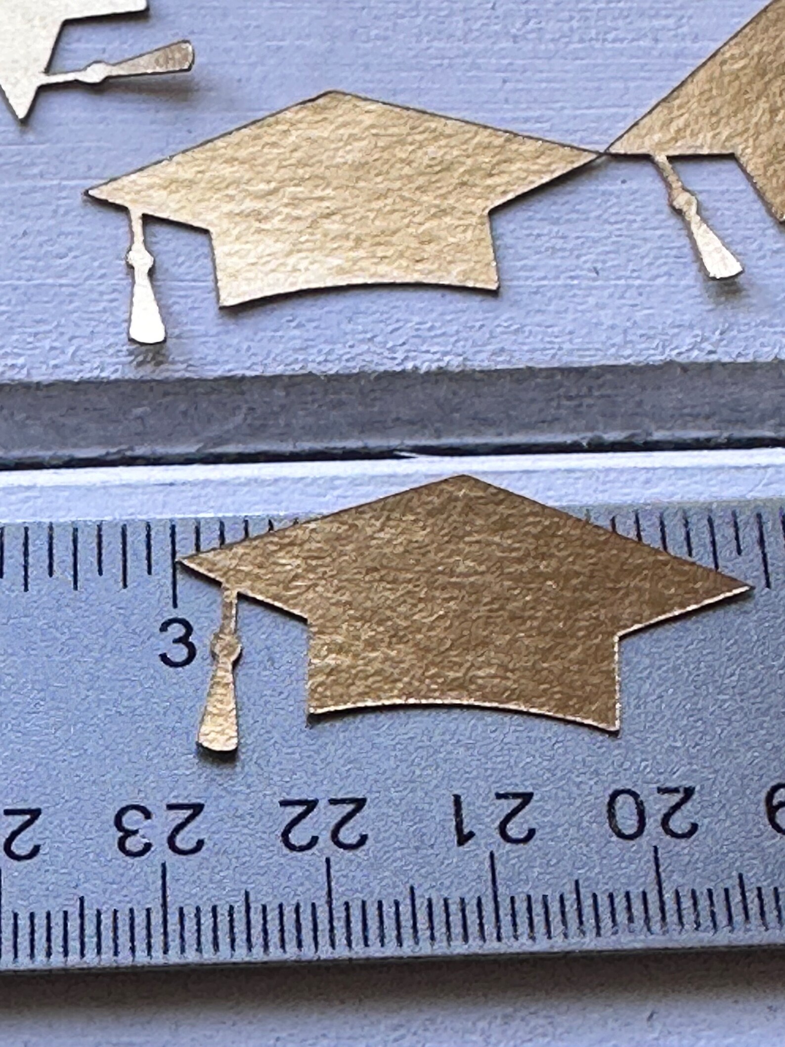 Gold Foil Graduation Cap Table Confetti Scatter Party Decor Decoration ...