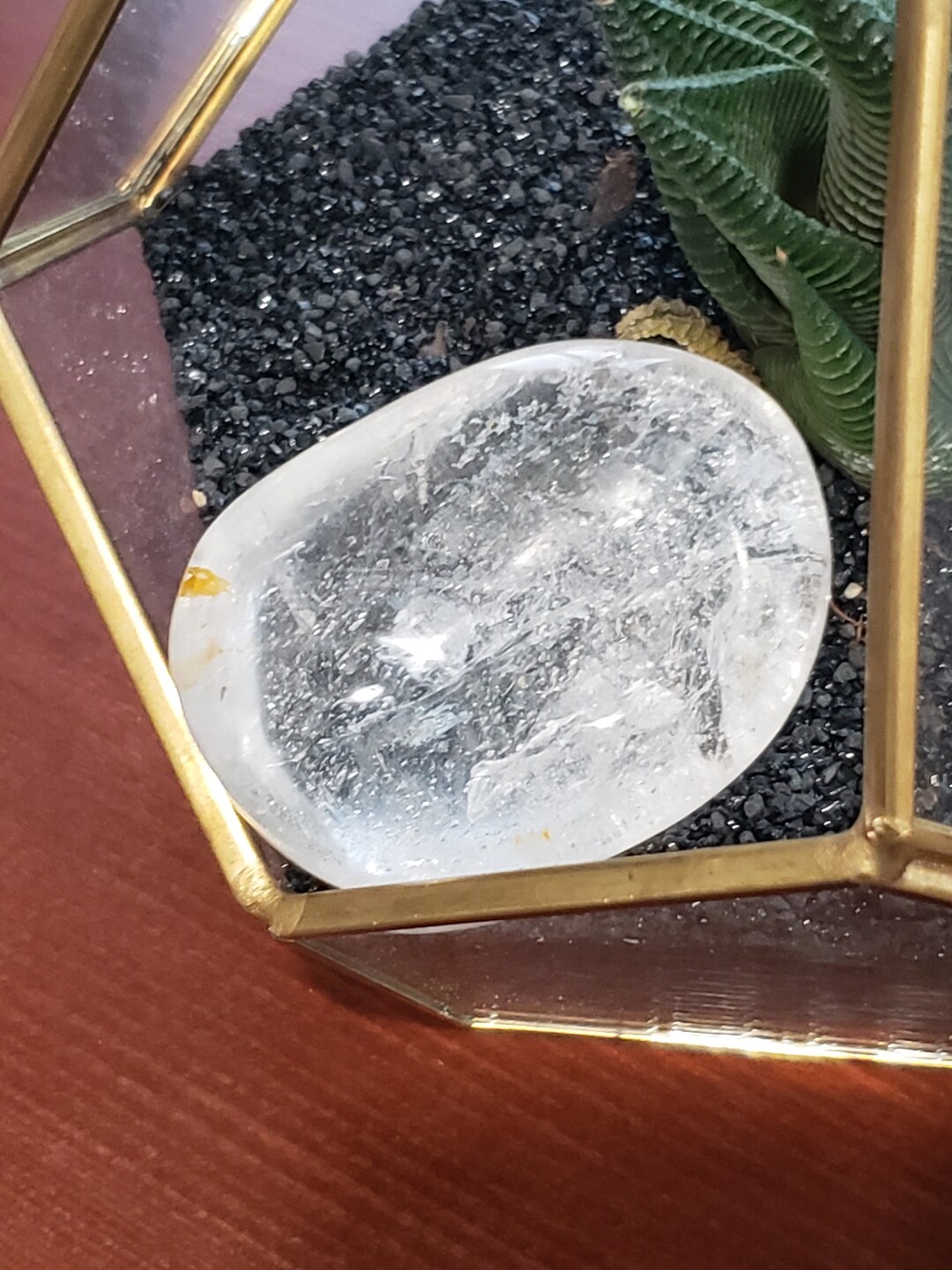Clear Quartz Palm Stone - Etsy