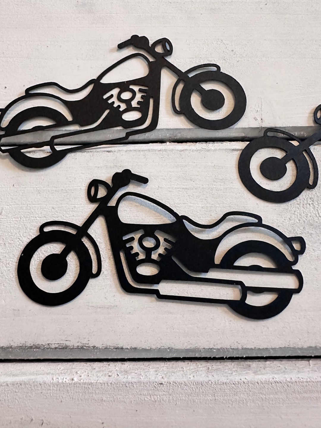 Black Motorcycle Party Confetti Table Scatter Motorbike - Etsy