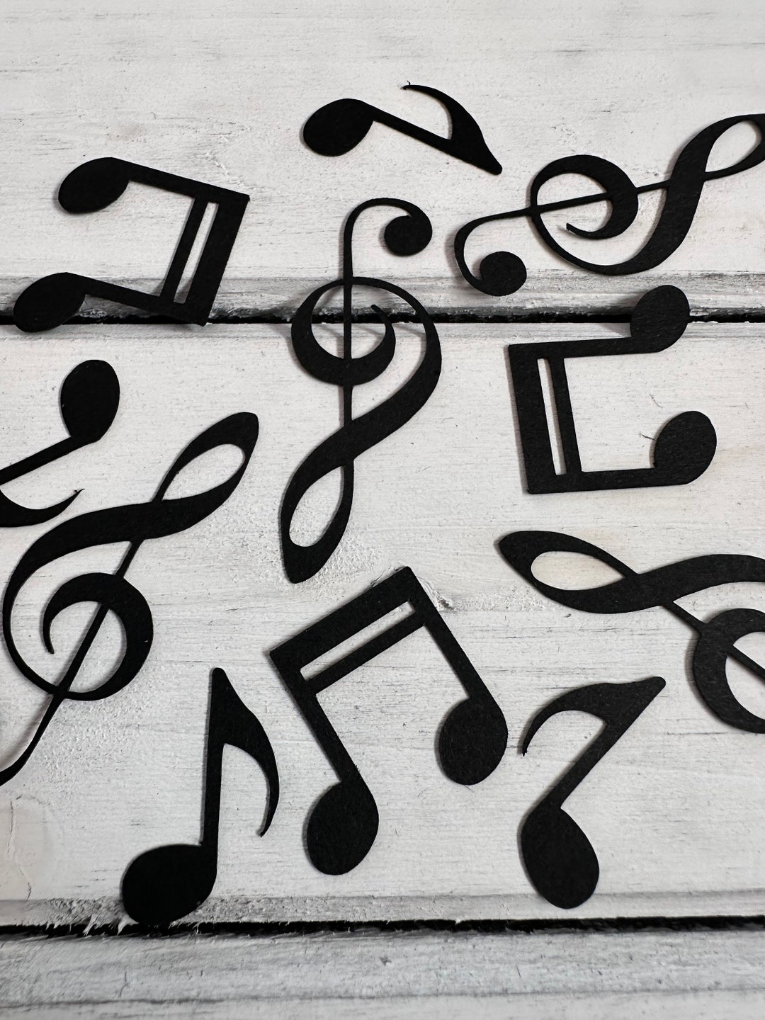 Black Music Note Table Confetti Scatter Party Decor Decoration - Etsy