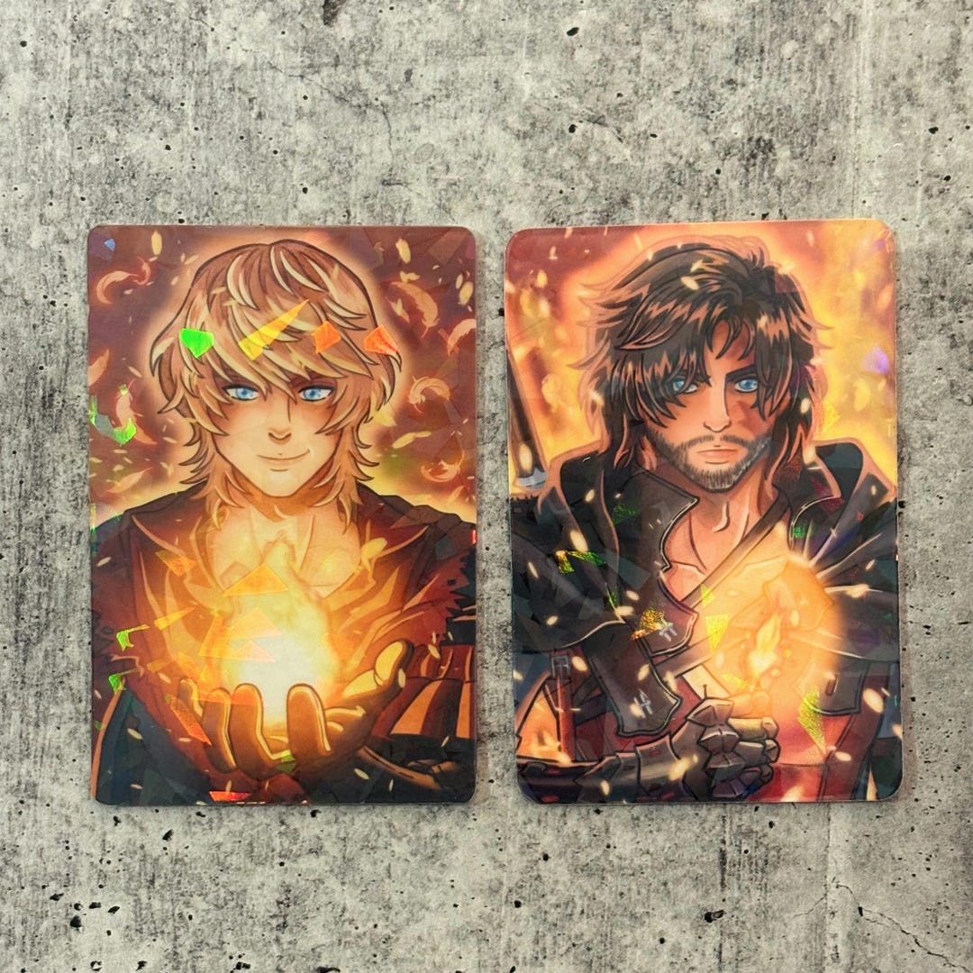 Final Fantasy XVI Clive & Joshua Rosfield Photo Cards (2.2 X 3.3 Inch ...