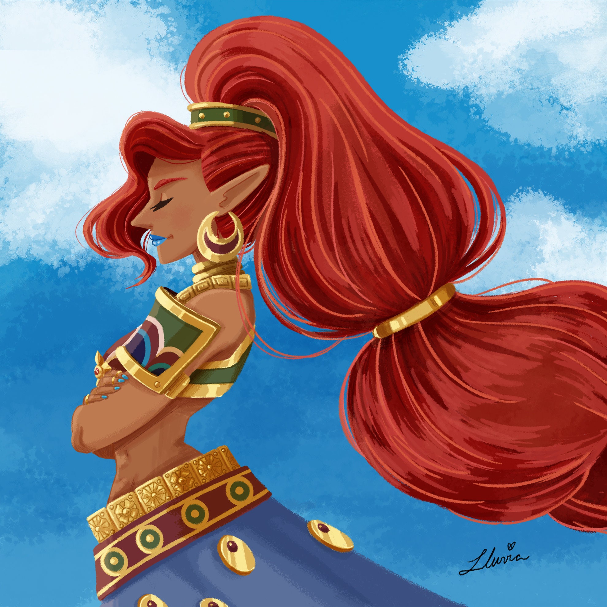 The Legend of Zelda Breath of the Wild: Urbosa or Zelda Art Print - Etsy