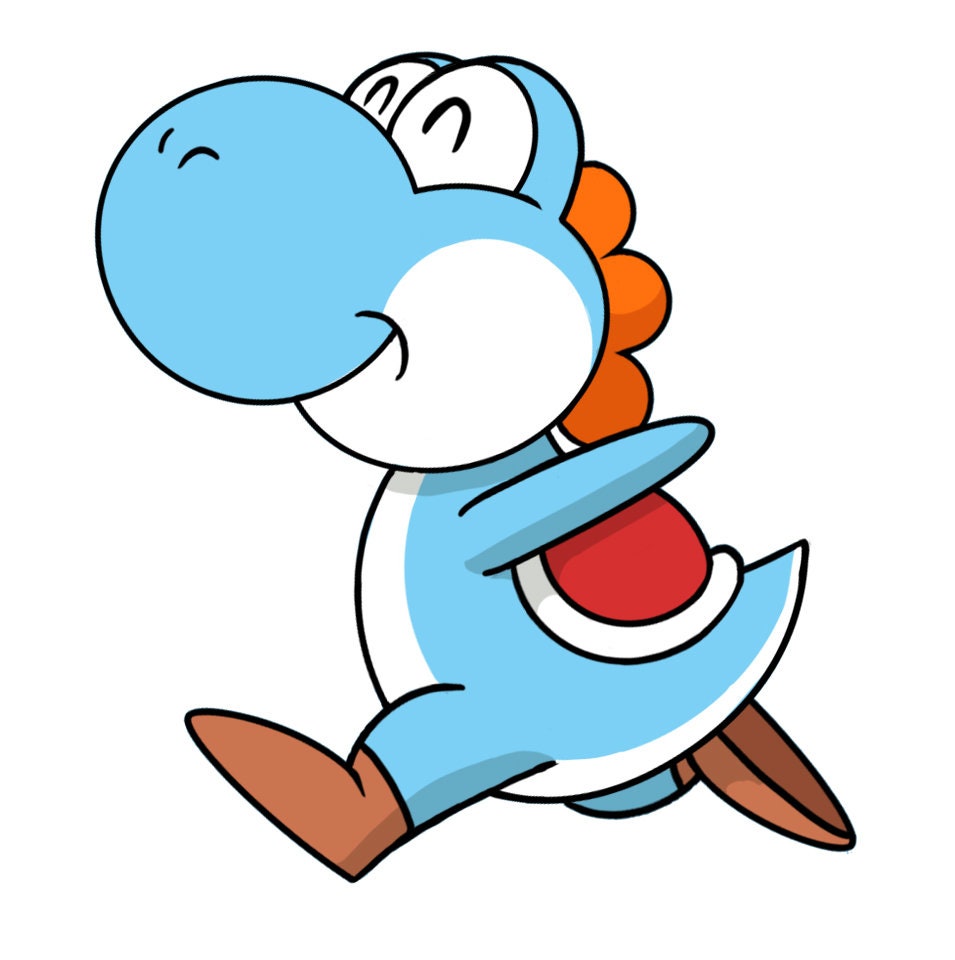 Adorable Mario Bros Yoshi and Boo 3-inch Stickers - Etsy