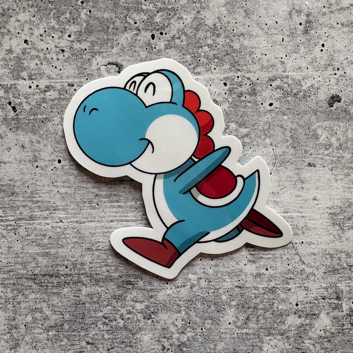 Mario Bros: Yoshi and Boo Vinyl Stickers - Etsy