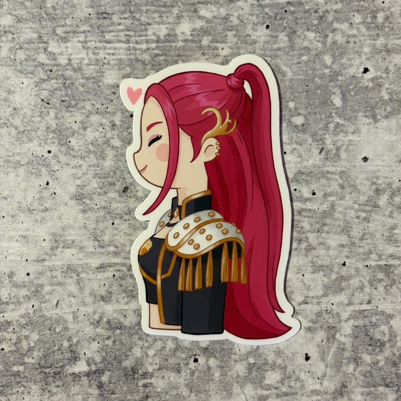 Kpop Demon Hunters Huntrix Vinyl Stickers (mix and Match Rumi, Zoey ...
