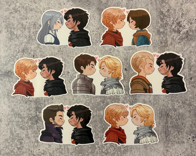 Final Fantasy 16 Pixel Art Stickers | Clive Rosfield Jill Warrick ...