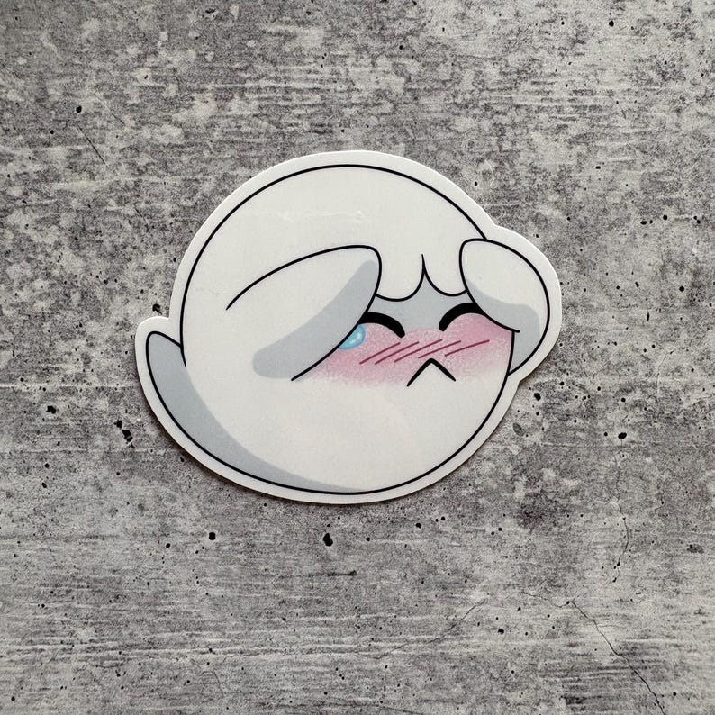 Mario Bros: Yoshi and Boo Vinyl Stickers - Etsy