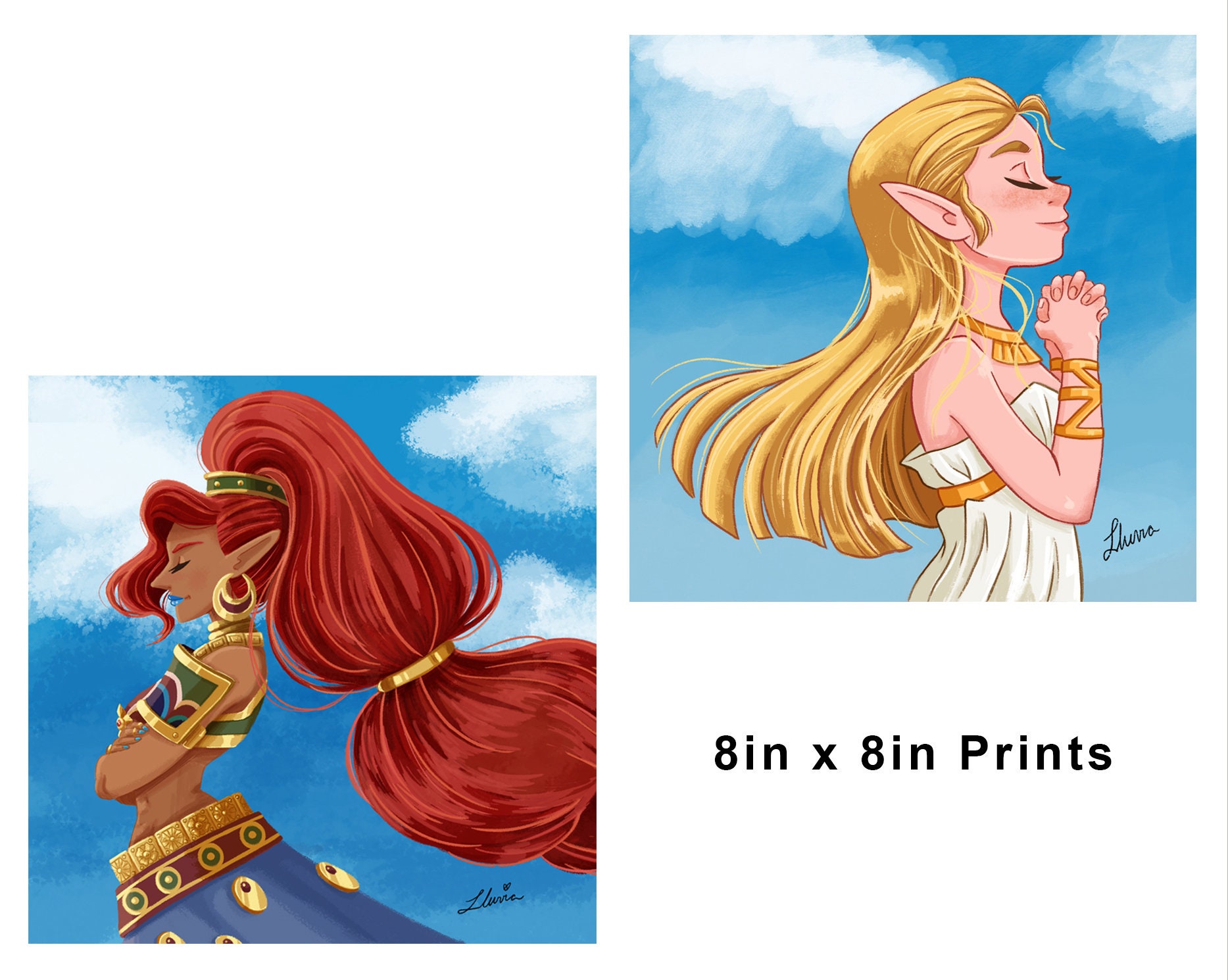 The Legend of Zelda Breath of the Wild: Urbosa or Zelda Art Print - Etsy