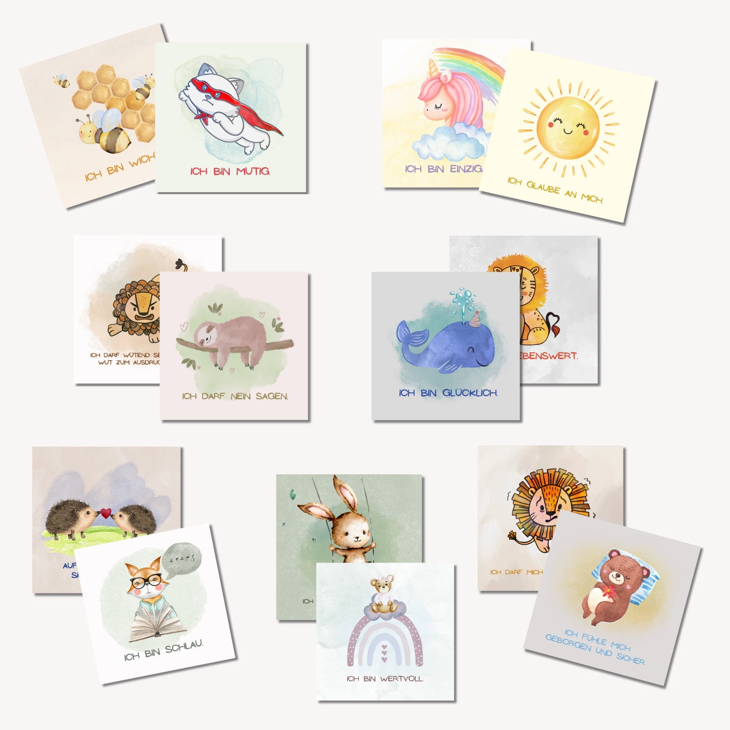 Mindfulness Memory Game, Affirmations for Children, Memory, Memory Game ...