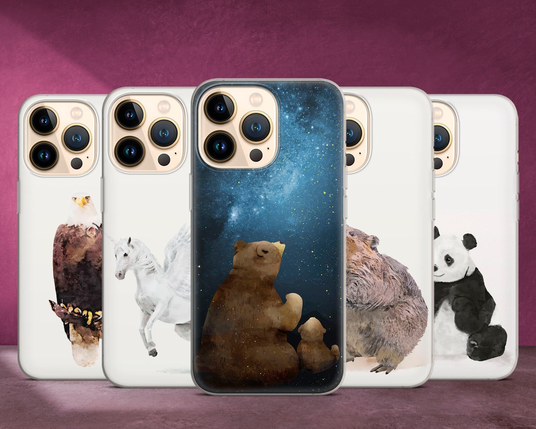 Panda Bear Phone Case Panda Unicorn Cover for iPhone 15 Plus 14 Pro Max ...