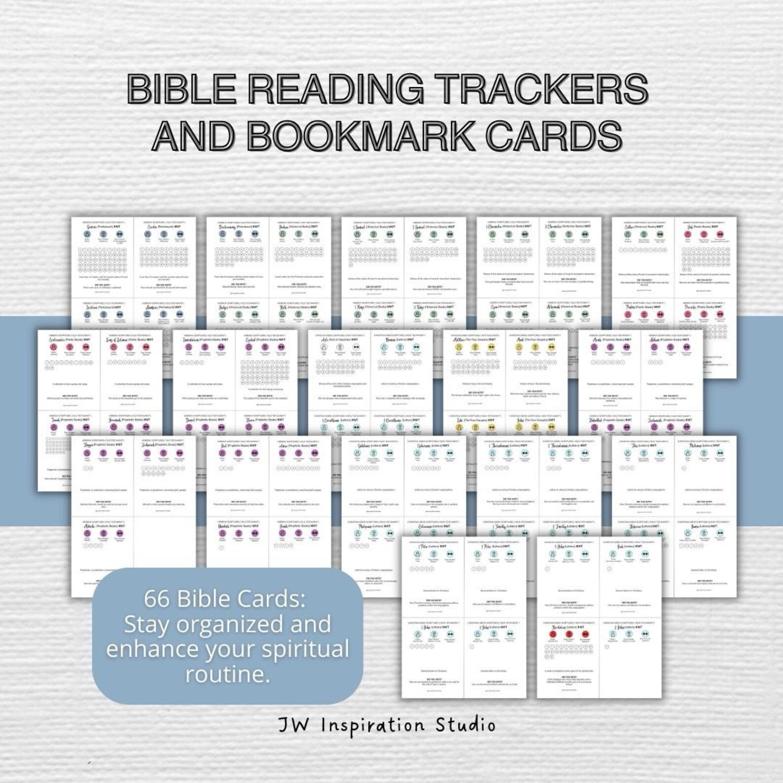 JW Bible Reading Tracker, JW Personal Study, Bible Study Bookmarks ...