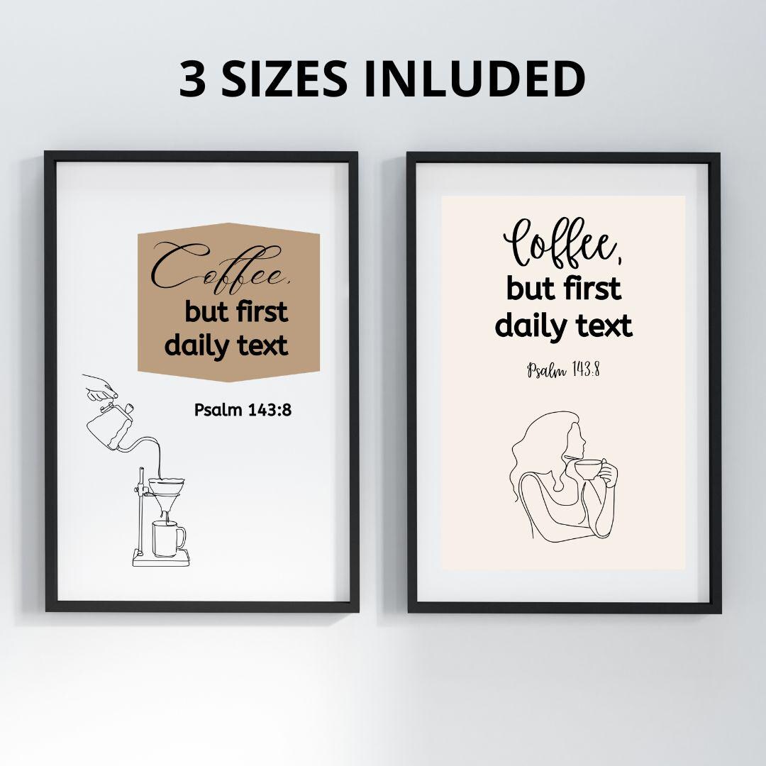 But First Daily Text – JW Wall Art | Coffee & Faith Print | Jehovah’s ...