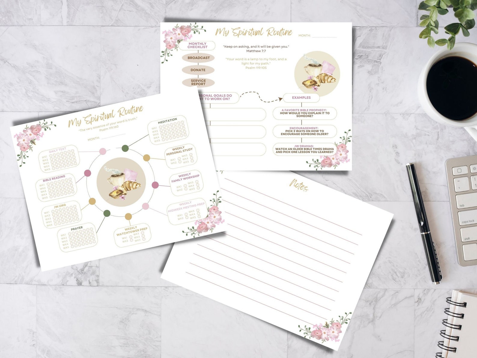 JW Spiritual Routine Checklist JW Personal Study - Etsy