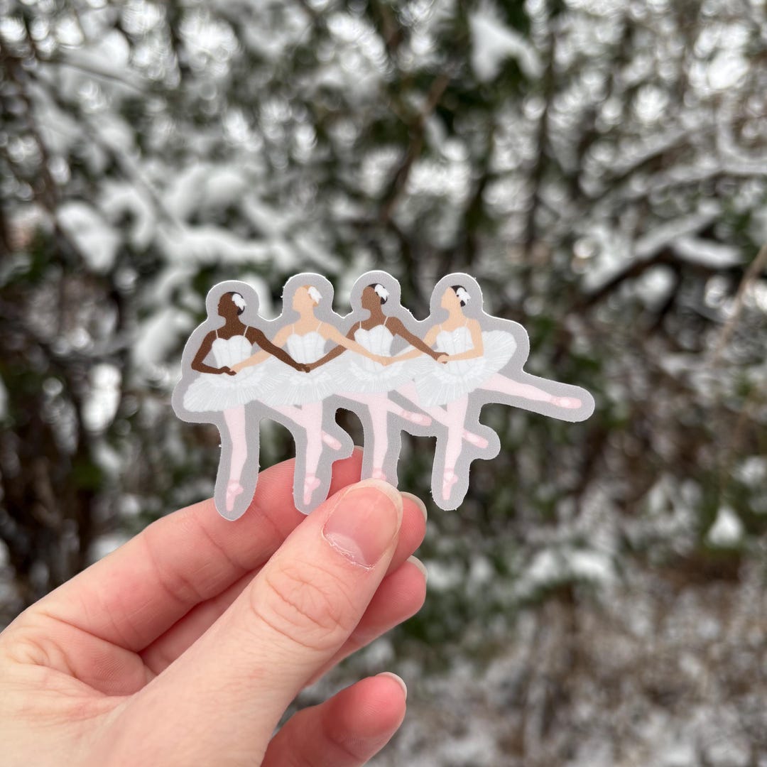 Swan Lake Ballet Four Little Swans Inspired Vinyl Sticker - Etsy