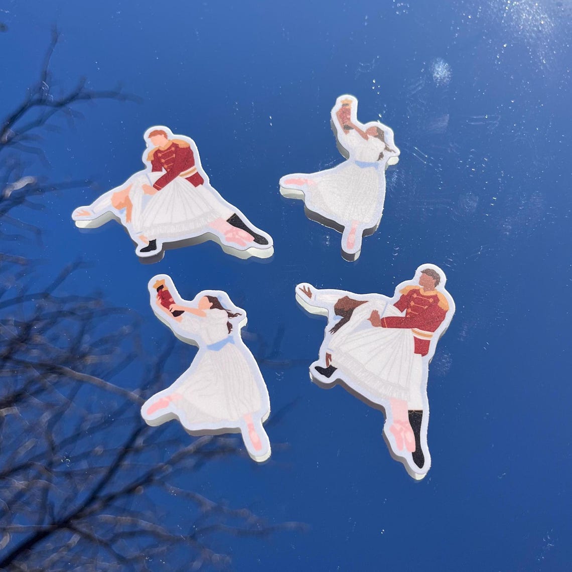 Nutcracker Ballet Clara Inspired Sticker, Waterproof 3" Ballerina ...