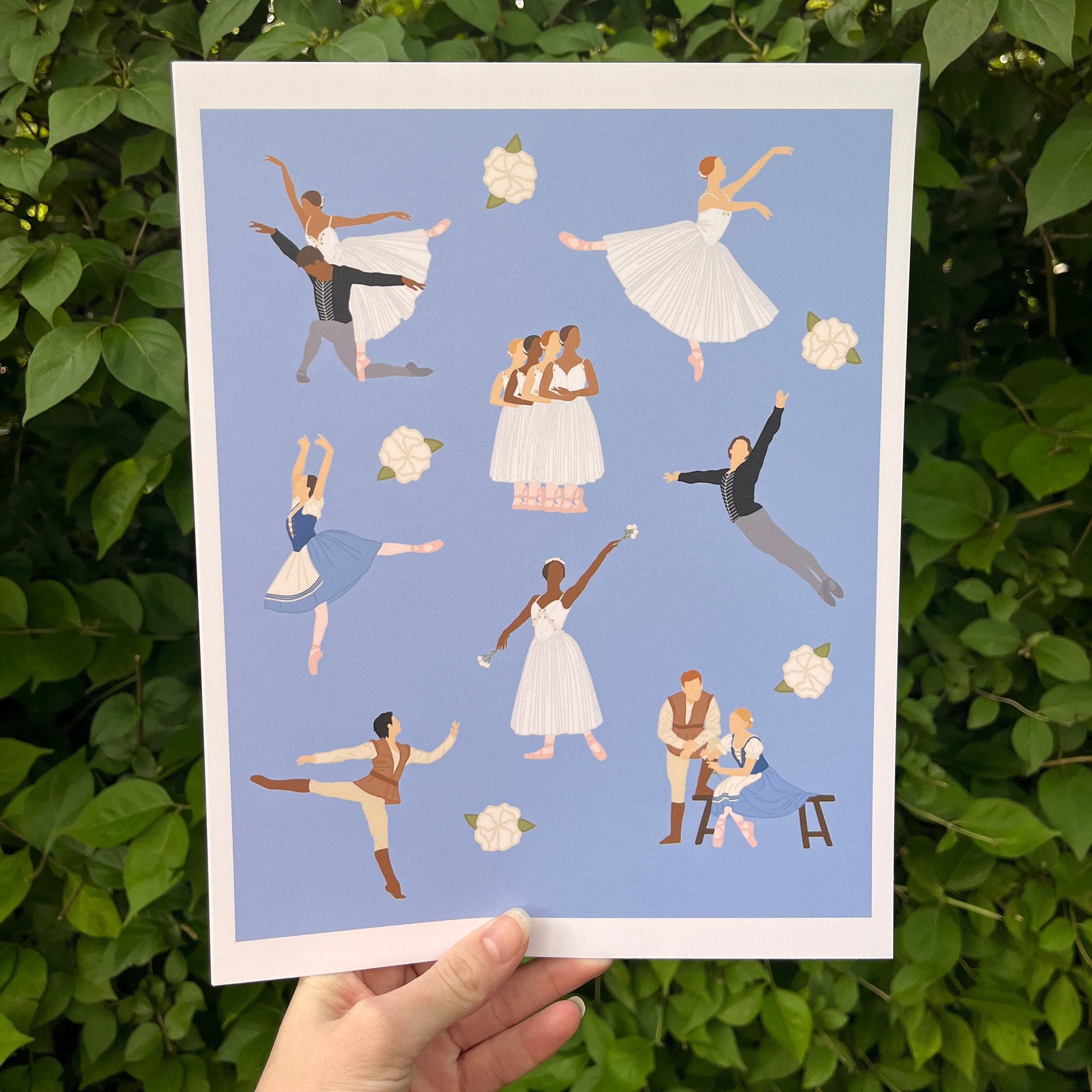 Giselle Ballet Inspired Art Print, Printable PDF Instant Download, Set ...