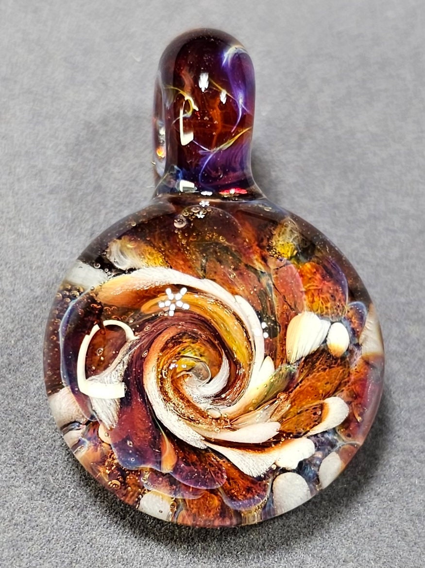 Simple Ruby Red Pink White Starburst Swirl Firework Pendant - Etsy